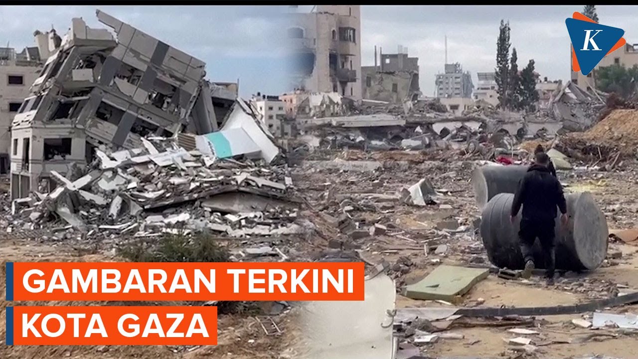 Situasi Terkini Gaza, Jalan Hancur hingga Tak Dikenali - YouTube
