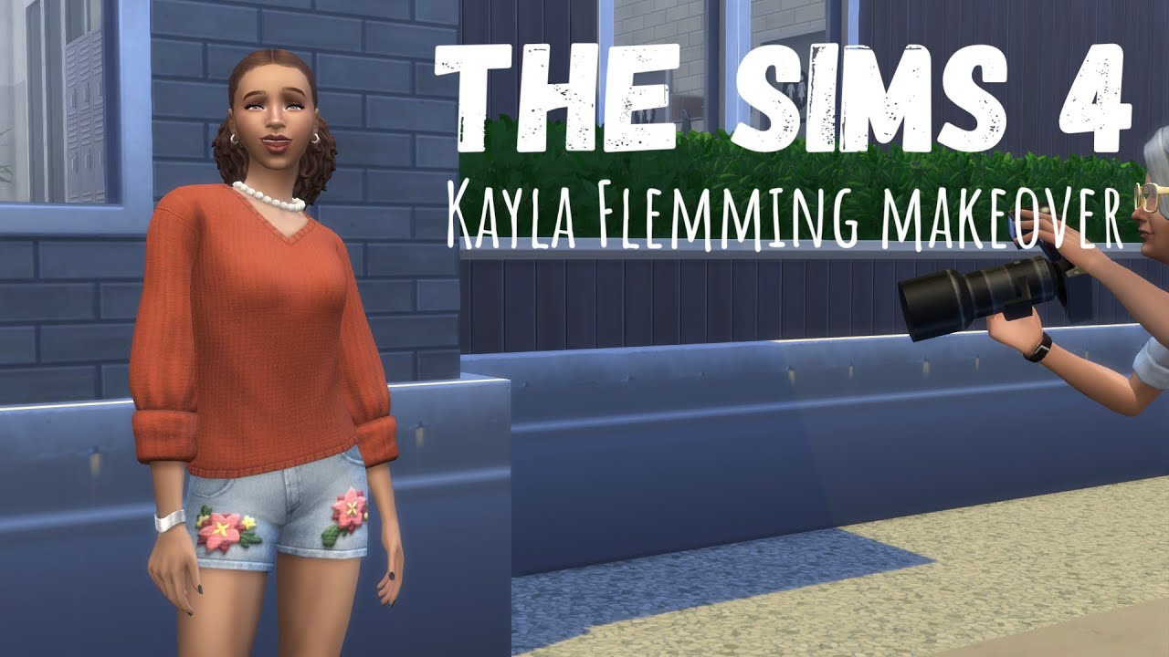 The Sims 4 CAS ~ 💪 Kayla Flemming Makeover 🏋️‍♀️~ No CC - YouTube
