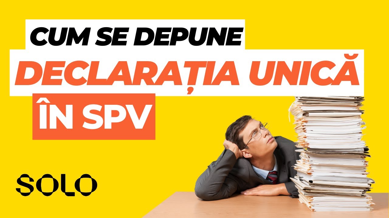 Cum se depune Declarația Unică în Spațiul Privat Virtual (SPV) - YouTube