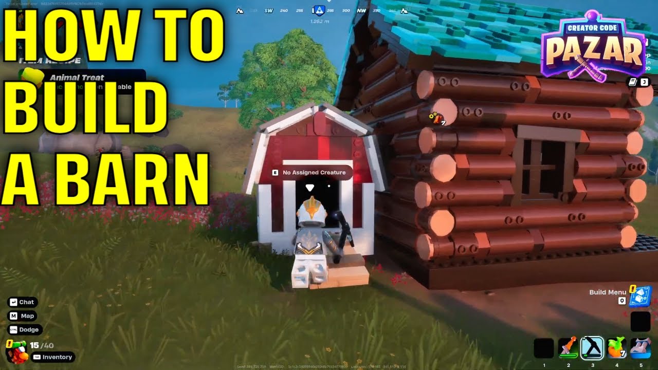 How to Build a Barn in Lego Fortnite Odyssey Quick Guide - YouTube