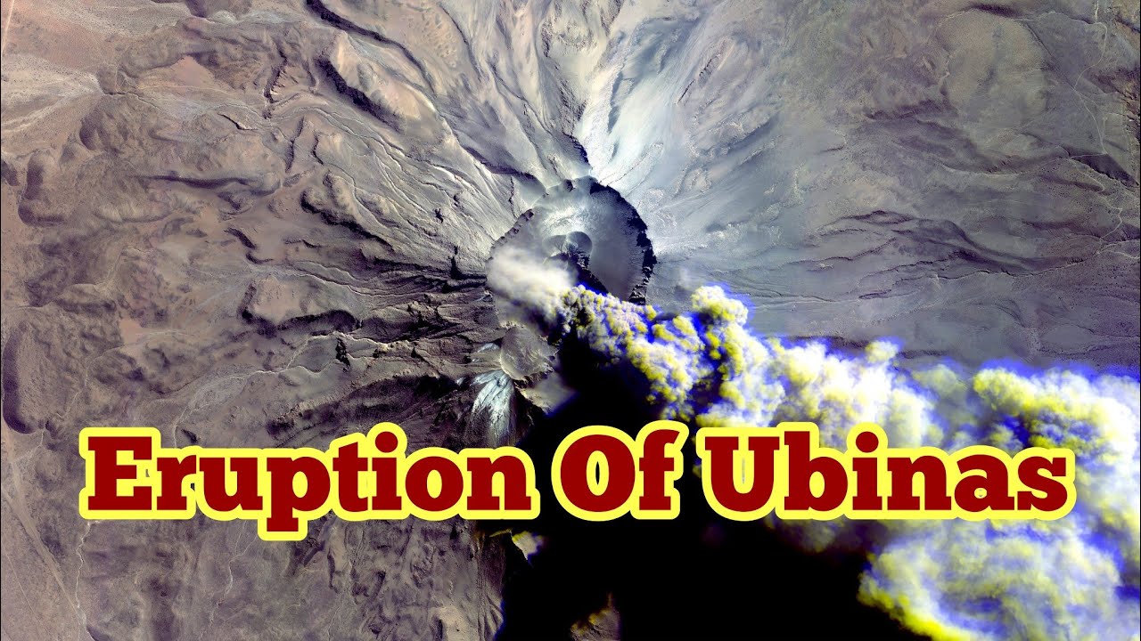 Ubinas Volcano Erupted Ash In Peru, Andes, South America, Indo-Pacific ...