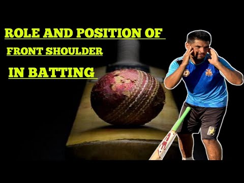 role and position of front shoulder in batting | batting tips | cricket ...