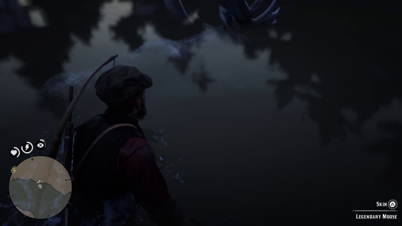 Red Dead Redemption 2 legendary moose from water - YouTube