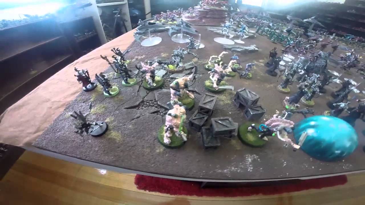 Warhammer 40k Large Dark Eldar Army - YouTube
