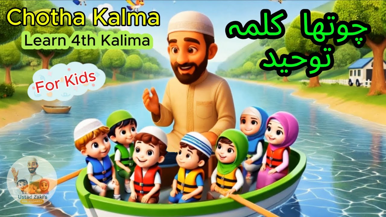 Chotha Kalma for Toddlers - Easy Memorization | Kalimas in Arabic - YouTube