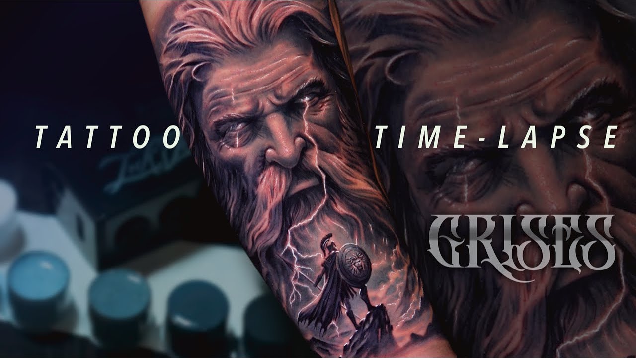 REALISTIC WARRIOR TATTOO Shading grey Techniques - YouTube