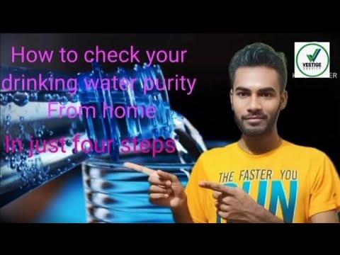How to check your drinking water purity from home in just four step . I ...