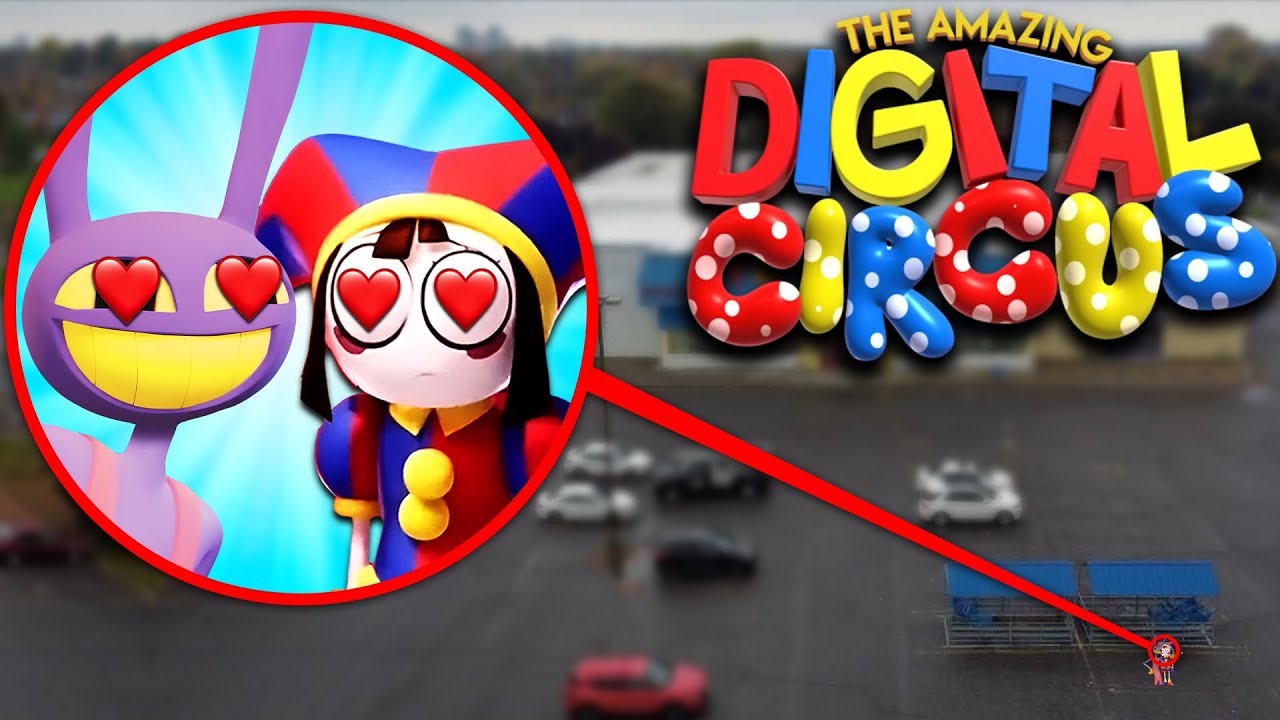 Drone Catches POMNI & JAX KISSING!! *THE AMAZING DIGITAL CIRCUS LOVE ...