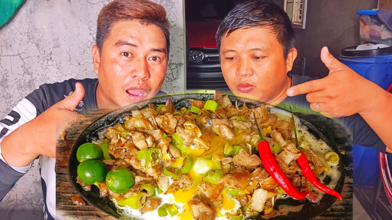 PORK SISIG | BACKYARD COOKING & MUKBANG | JAMJ TV - YouTube