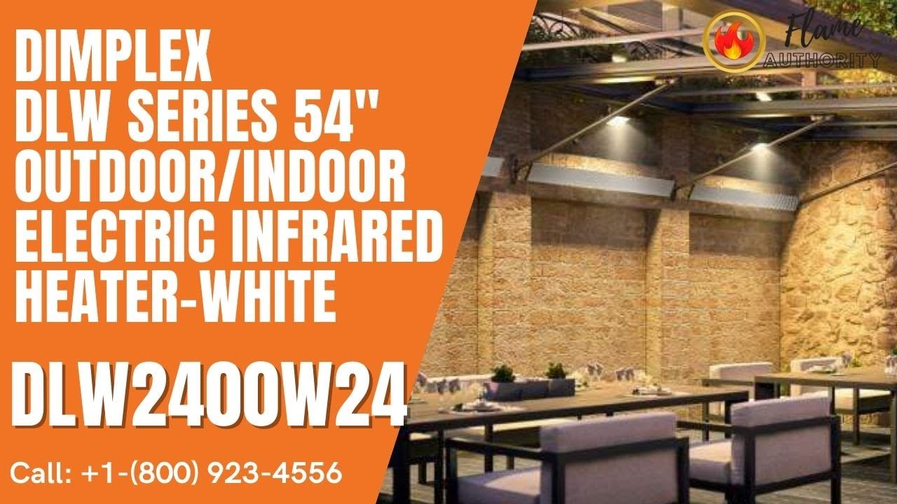 Dimplex DLW Series 54" Outdoor/Indoor Electric Infrared Heater-White ...