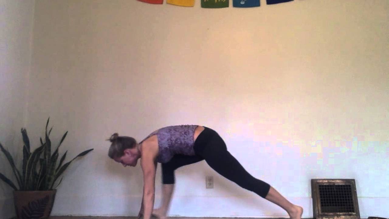 Lunging Salutation and Sun Salutation modified for beginners - YouTube
