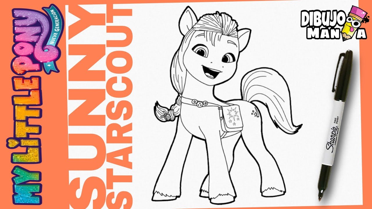 COMO DIBUJAR A SUNNY STARSCOUT DE MY LITLLE PONY UNA NUEVA GENERACION ...