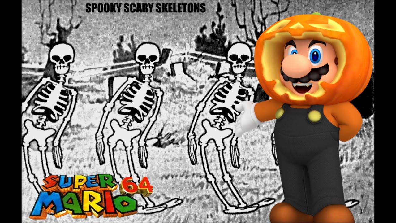 Spooky Scary Skeletons (Super Mario 64 Soundfont) - YouTube