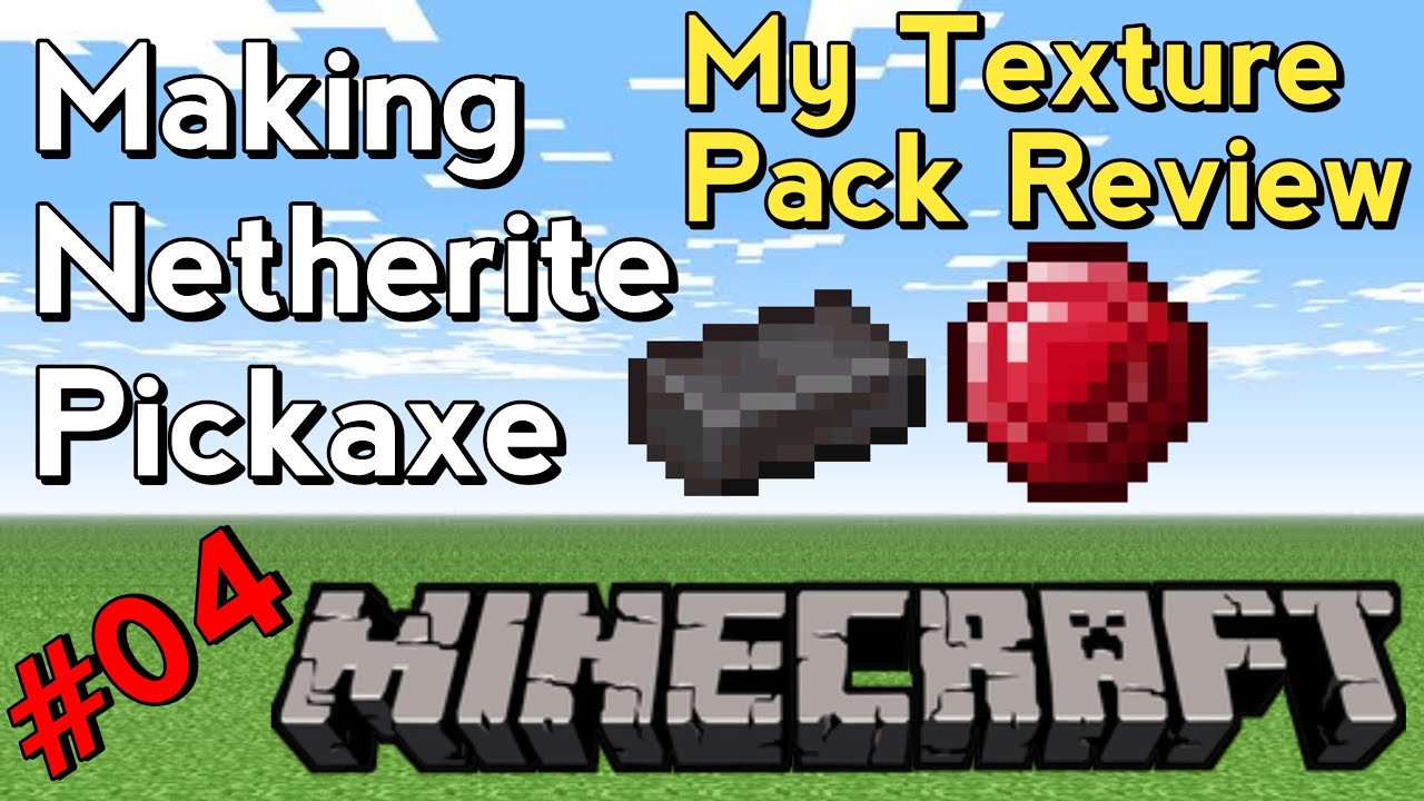 Making Netherite Pickaxe 😍 .... And My Own Texture Pack Review 😍 - YouTube