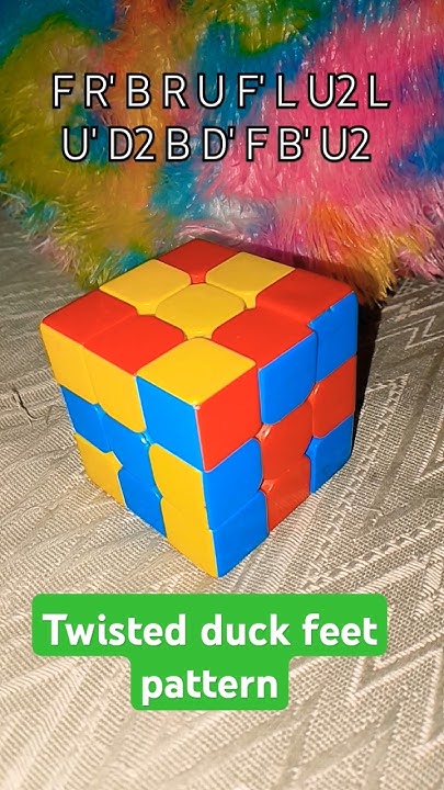 Cube mein twisted duck feet pattern kaise banaen - YouTube