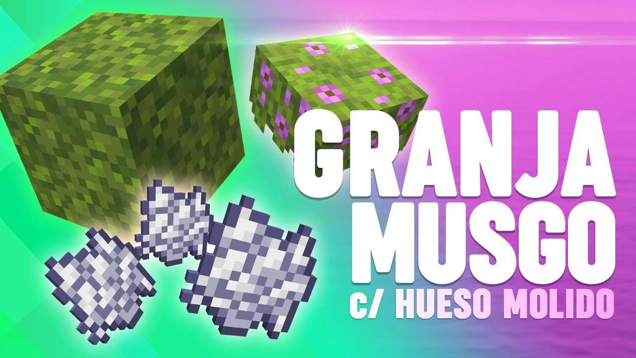 GRANJA DE MUSGO Y HUESO MOLIDO FÁCIL Y EFICIENTE | Minecraft 1.17+ 1.18 ...