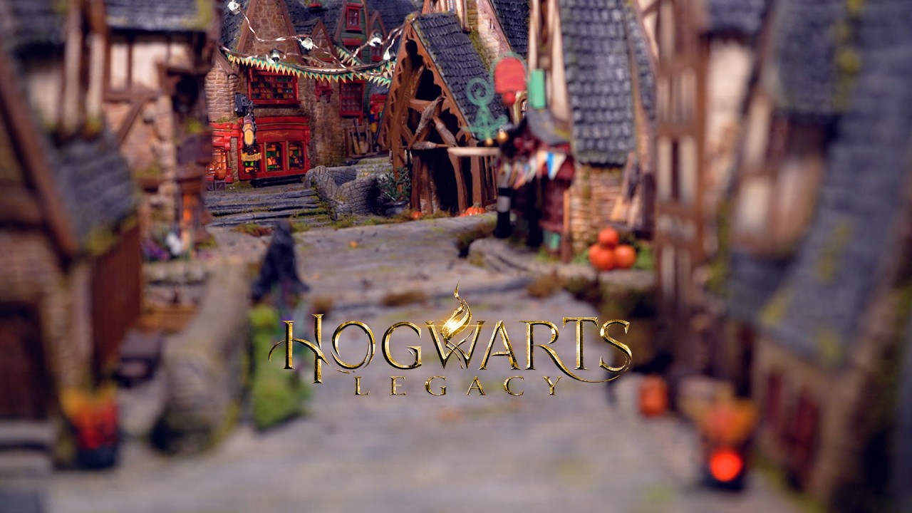 Miniature DIY Hogsmeade, Halloween Night, Hogwarts Legacy Diorama - YouTube