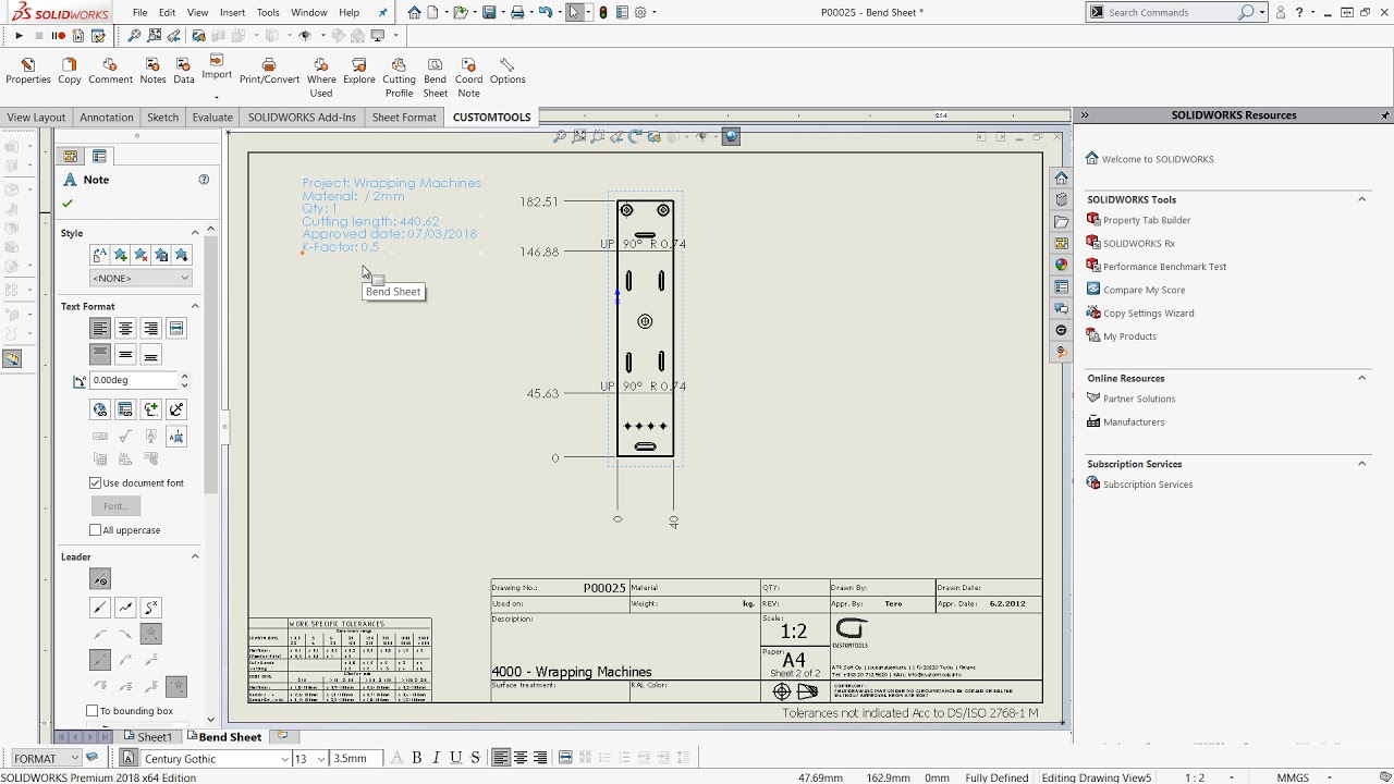 Inserting the K Factor value inside your drawing - YouTube