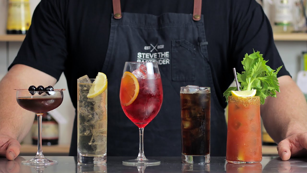 5 x Cocktails from Around The World - YouTube