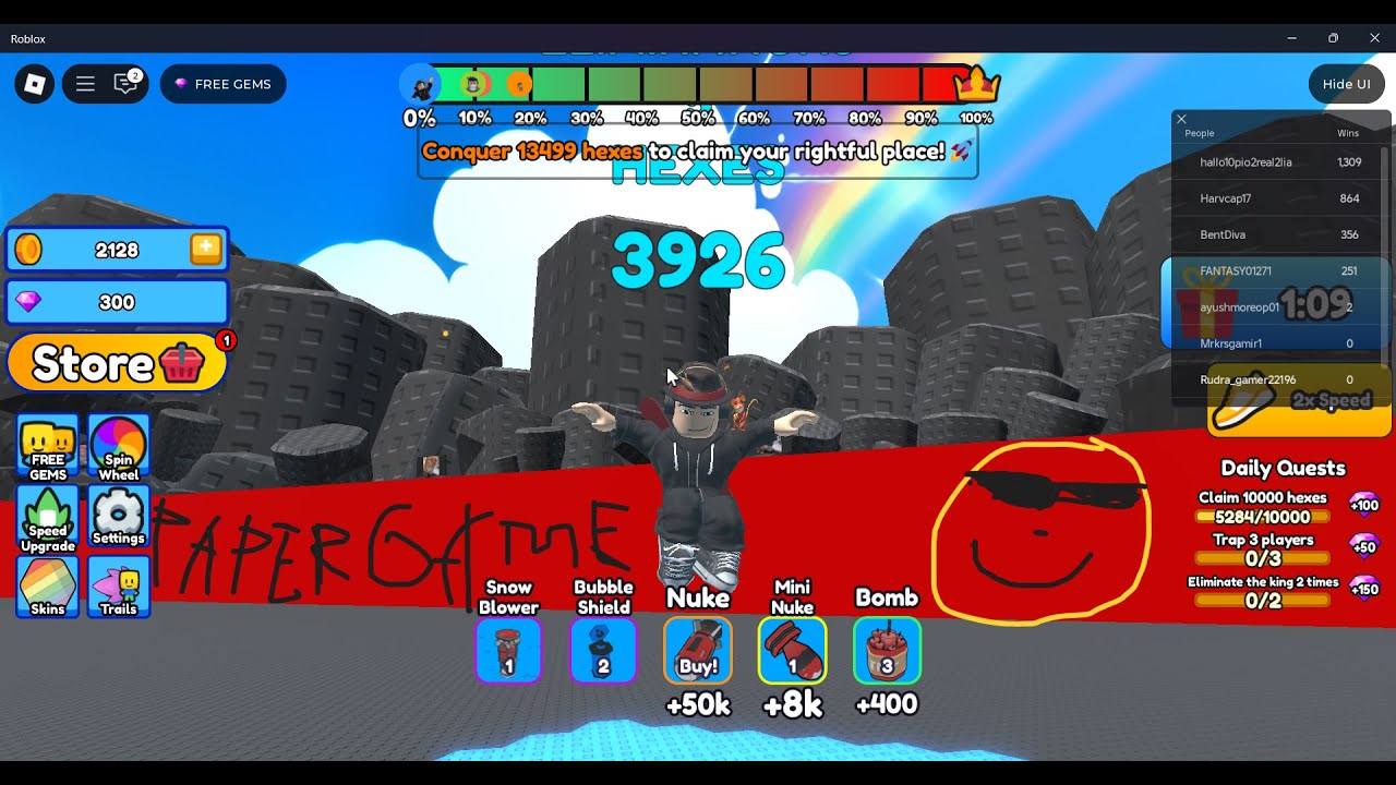 FULL FUN IN PAPER GAME ROBLOX| :) - YouTube