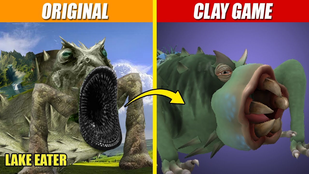 Making Lake Eater with Clay Game | SPORE - YouTube