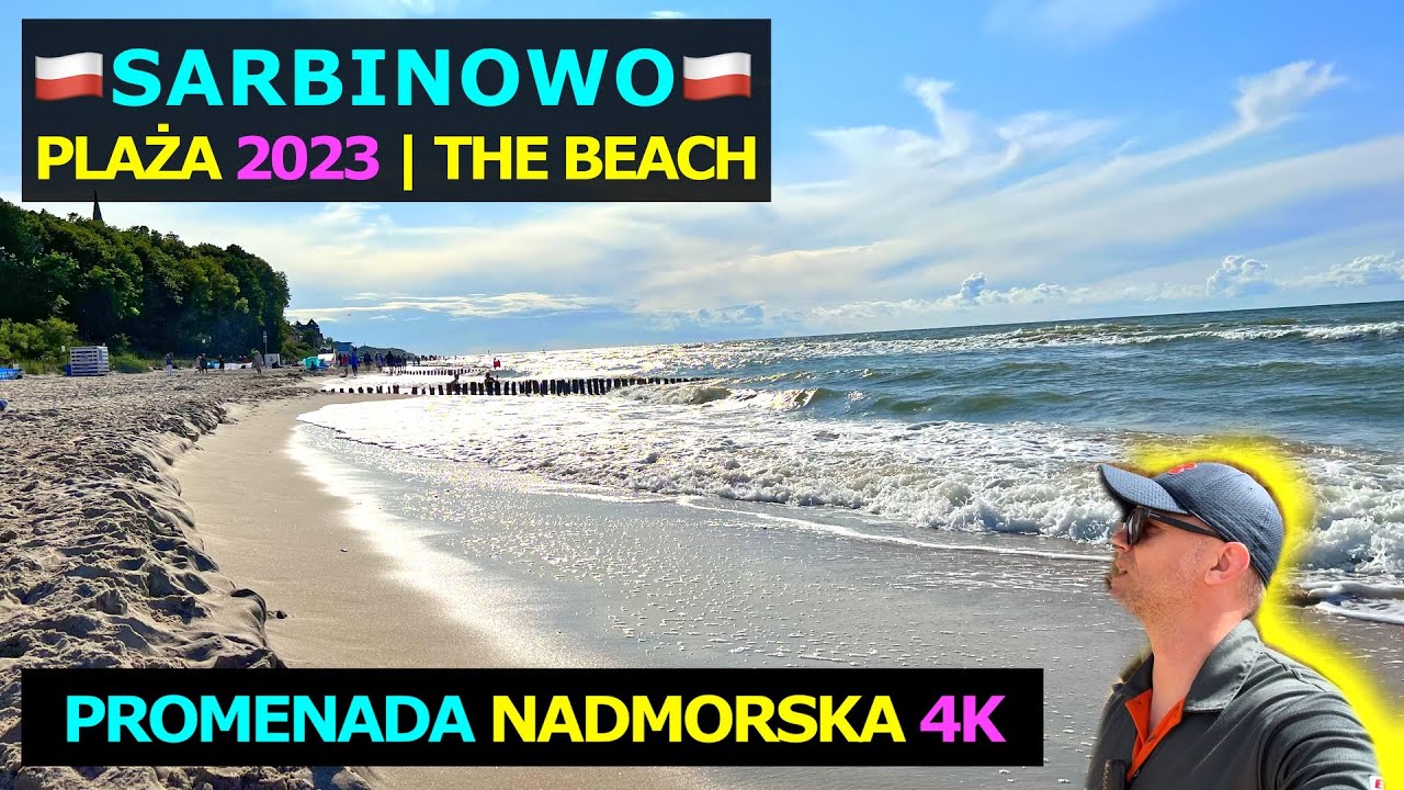 🇵🇱 Sarbinowo 2024: Sarbinowo Plaża, Promenada i Spacer ulica Nadmorską ...