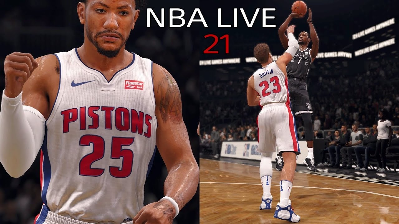 NBA LIVE 21: Roster - Pistons @ Nets | (HD) LIVE 18 - YouTube