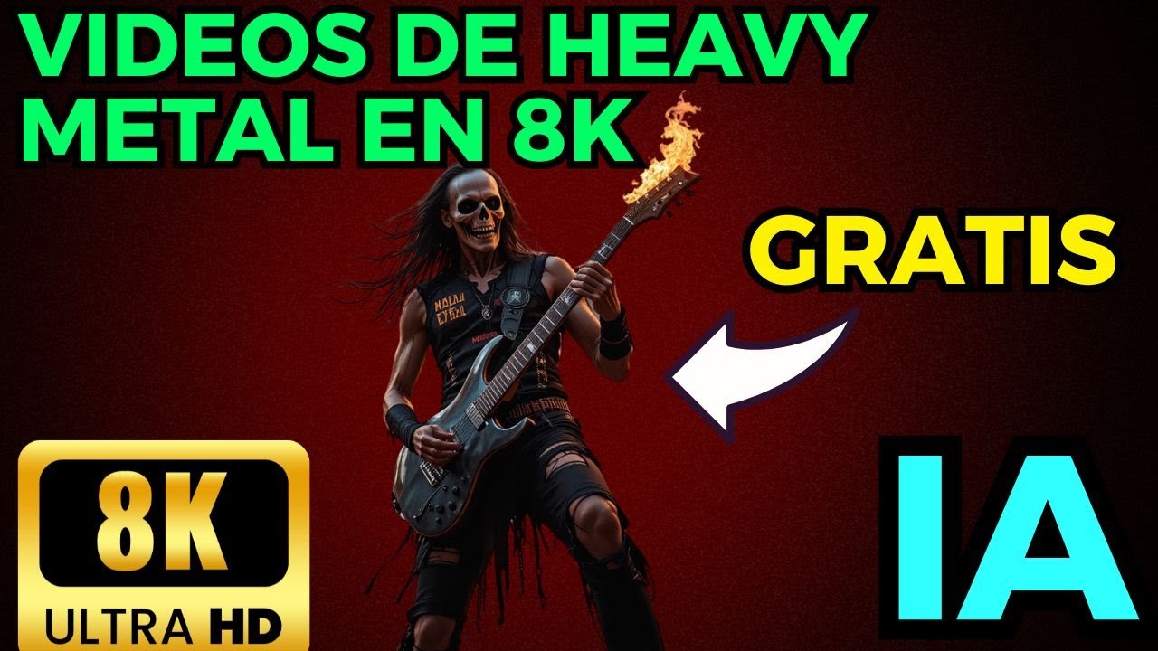 💀🔥¡Así se Crean Videos de Calaveras Rockeras con IA! 🎸🤘(Heavy Metal en ...