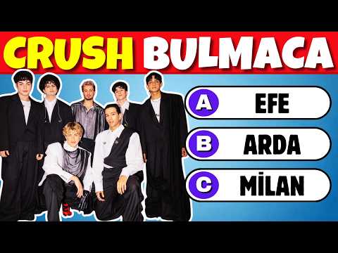 CRUSH Testi 💥🎤 Gerçek Bir Crush Fanı mısın? | Crush Bulmaca | Efe, Milan, Arda, Miraç, Batu, Barış