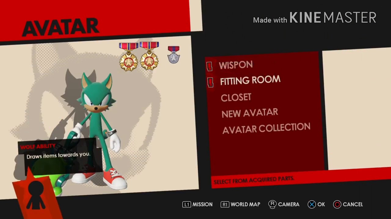 Sonic Forces- Wolf and Bird Avatar Swag - YouTube