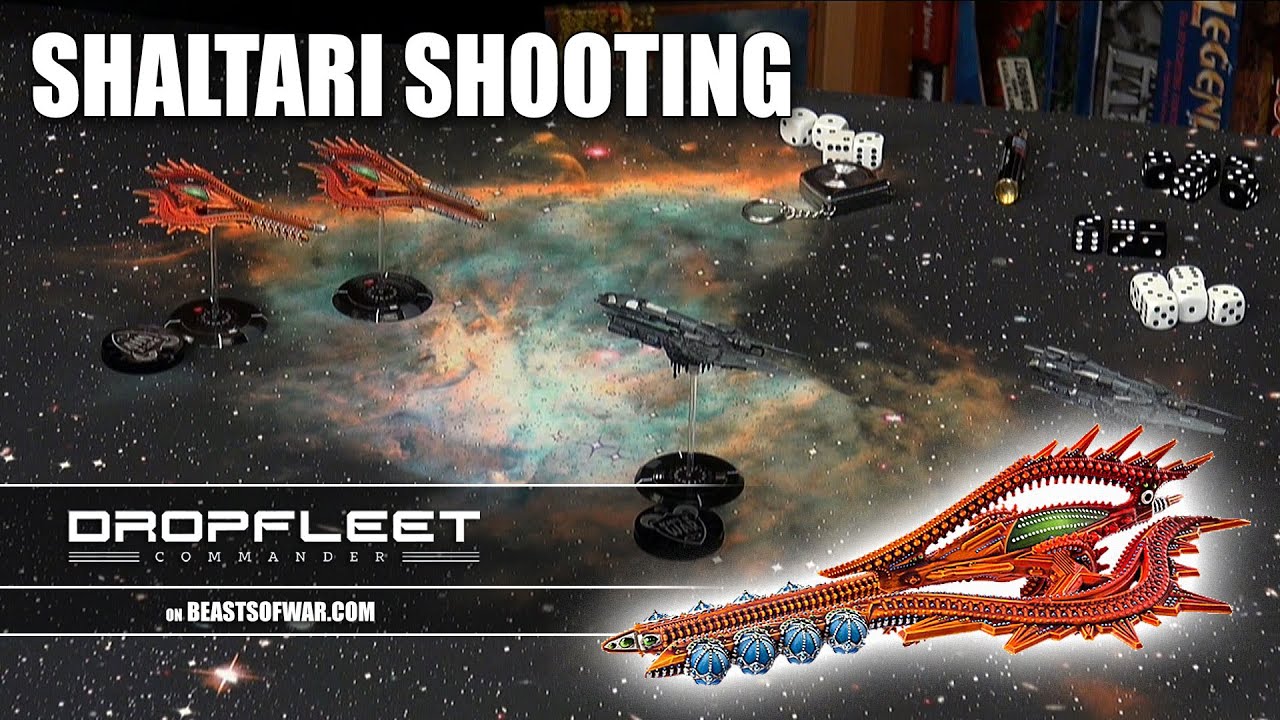 Dropfleet Commander - Shaltari Shooting - YouTube