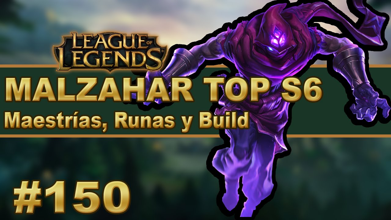 👍 MALZAHAR TOP S6 | Maestrias, Runas y Objetos/Build | Vídeo Gameplay ...