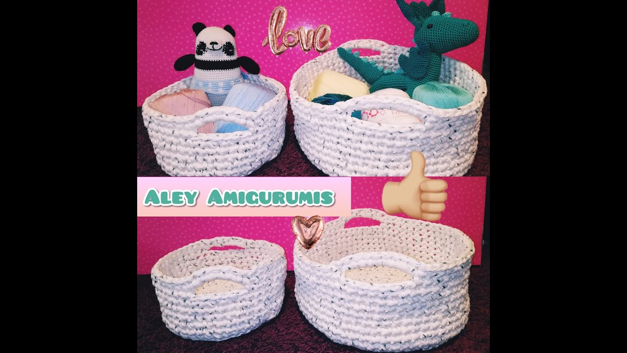 Cesta de trapillo. Aley Tutorial paso a paso - YouTube
