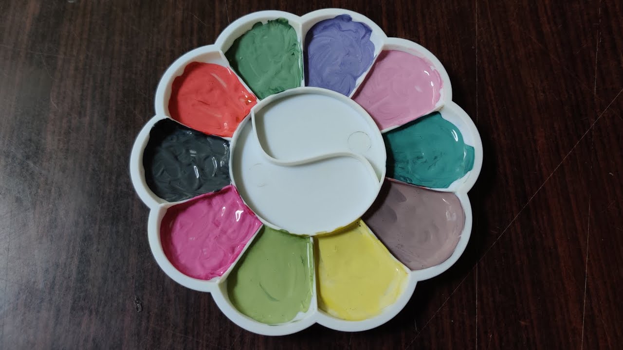 How to make 10 pastel shades | Acrylic shades making - YouTube