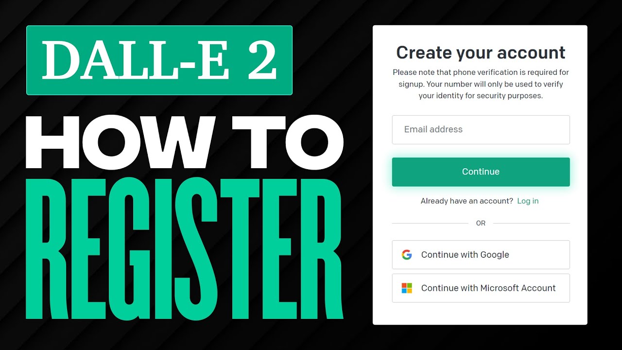 How To Register and Enter Dall-E 2 (2024) Tutorial - YouTube