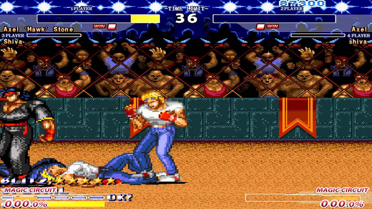 BTW MUGEN All-Stars #203 - SoR2 Axel and SoR2 Shiva vs. SoR3 Axel and ...