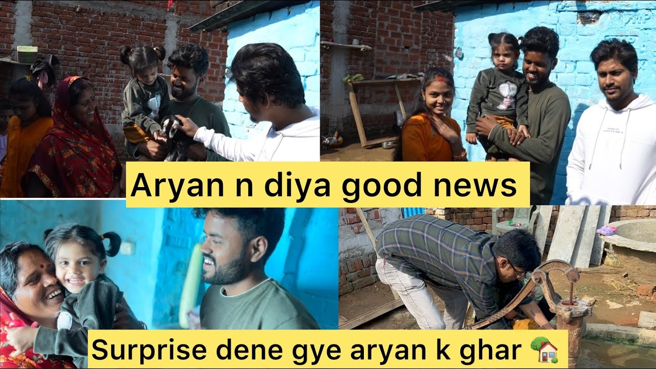 Aryan n diya hmlog ko good news ️|| Aryan k ghar surprise dene gya and ...