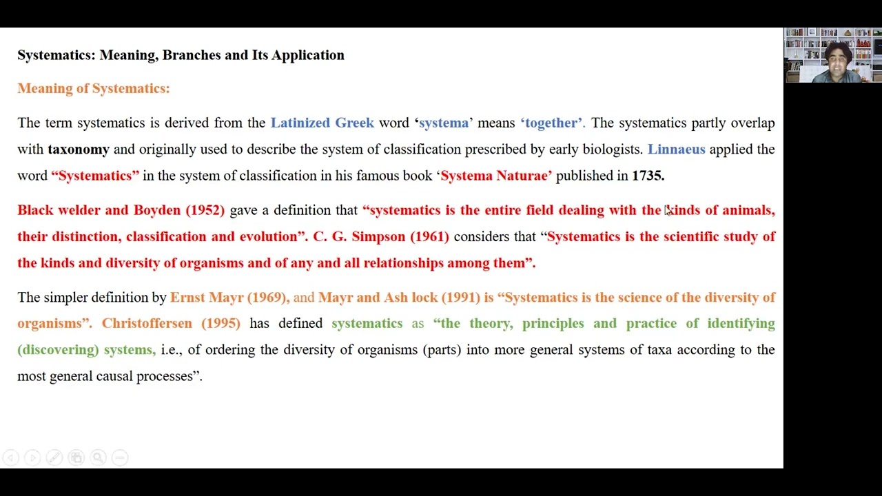 Introduction systematics and their branch's and application - YouTube