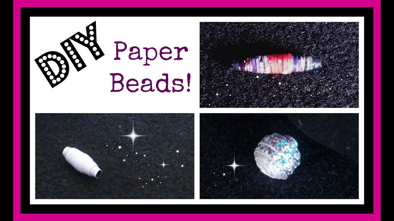 DIY: Paper Beads | Super Easy! - YouTube