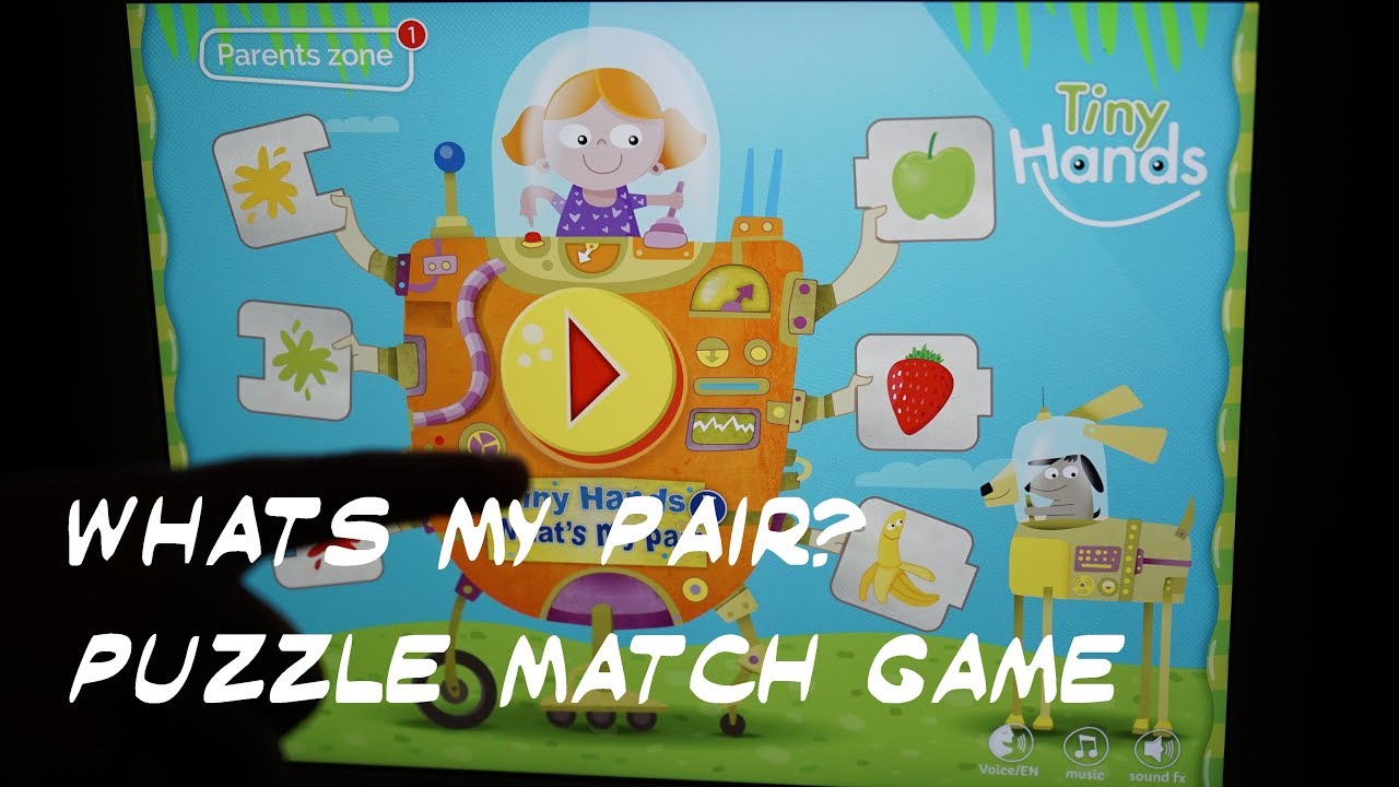 Tiny Hands - Whats My Pair? Ipad Puzzle Match Game - YouTube