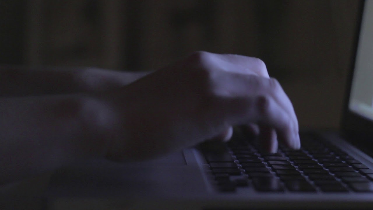 4K Stock Video Of Person Typing On Laptop - YouTube
