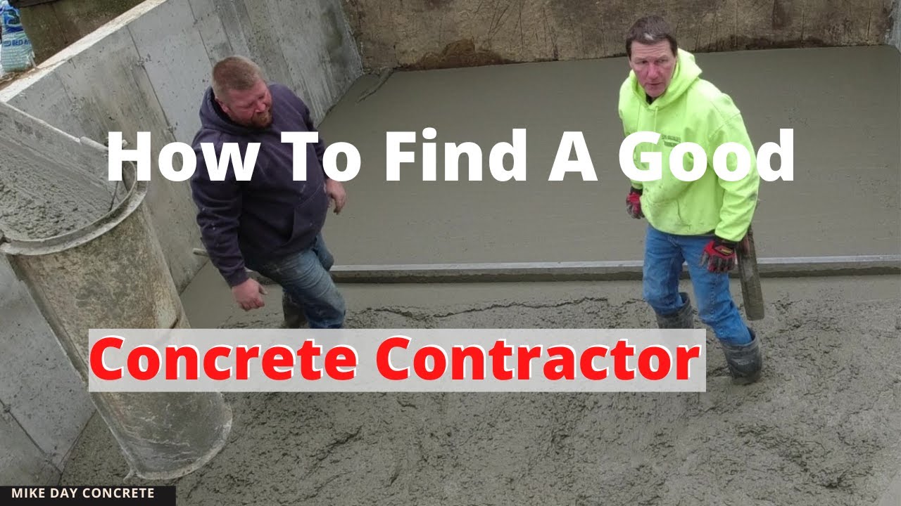 My 5 Tips For Finding A Good Concrete Contractor - # 4 and 5 are the ...