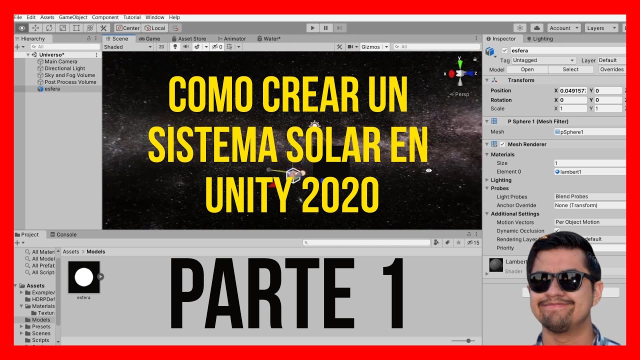 🌎🌚🌞 Cómo crear un Sistema Solar en Unity 2020 [Clase 1] - Agregando el ...