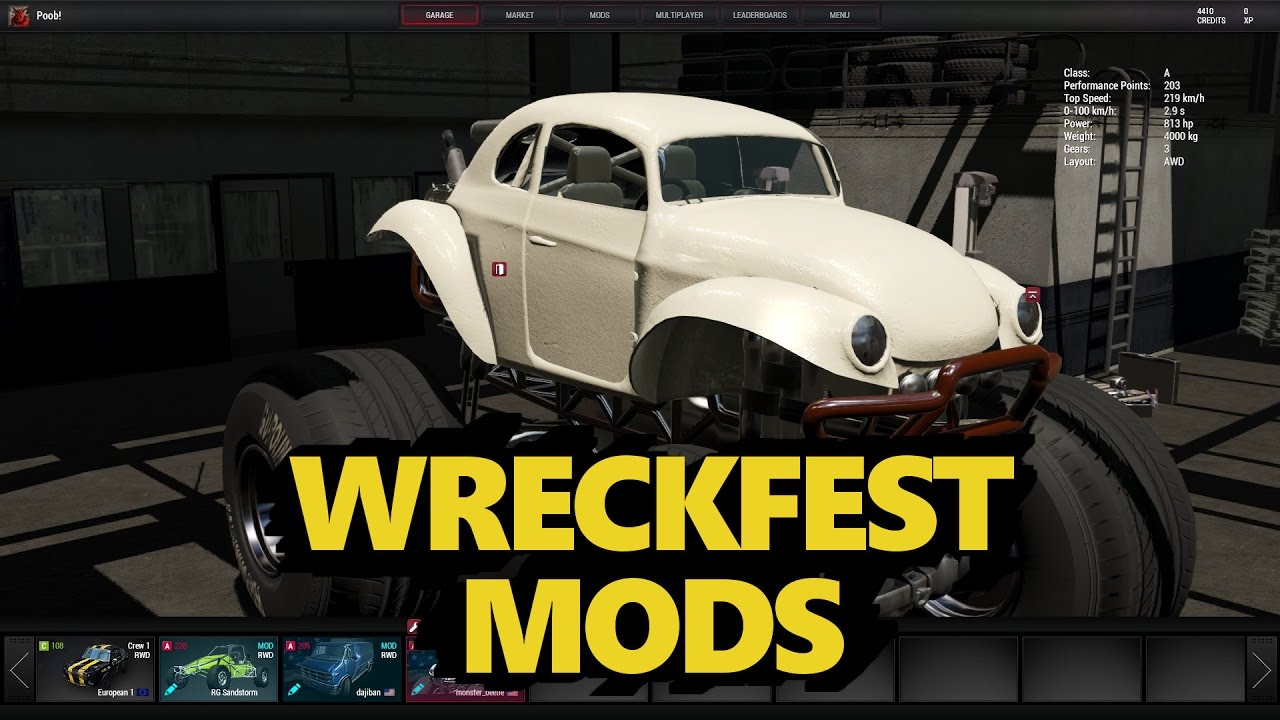 Wreckfest Mods - The Monster Beetle - YouTube