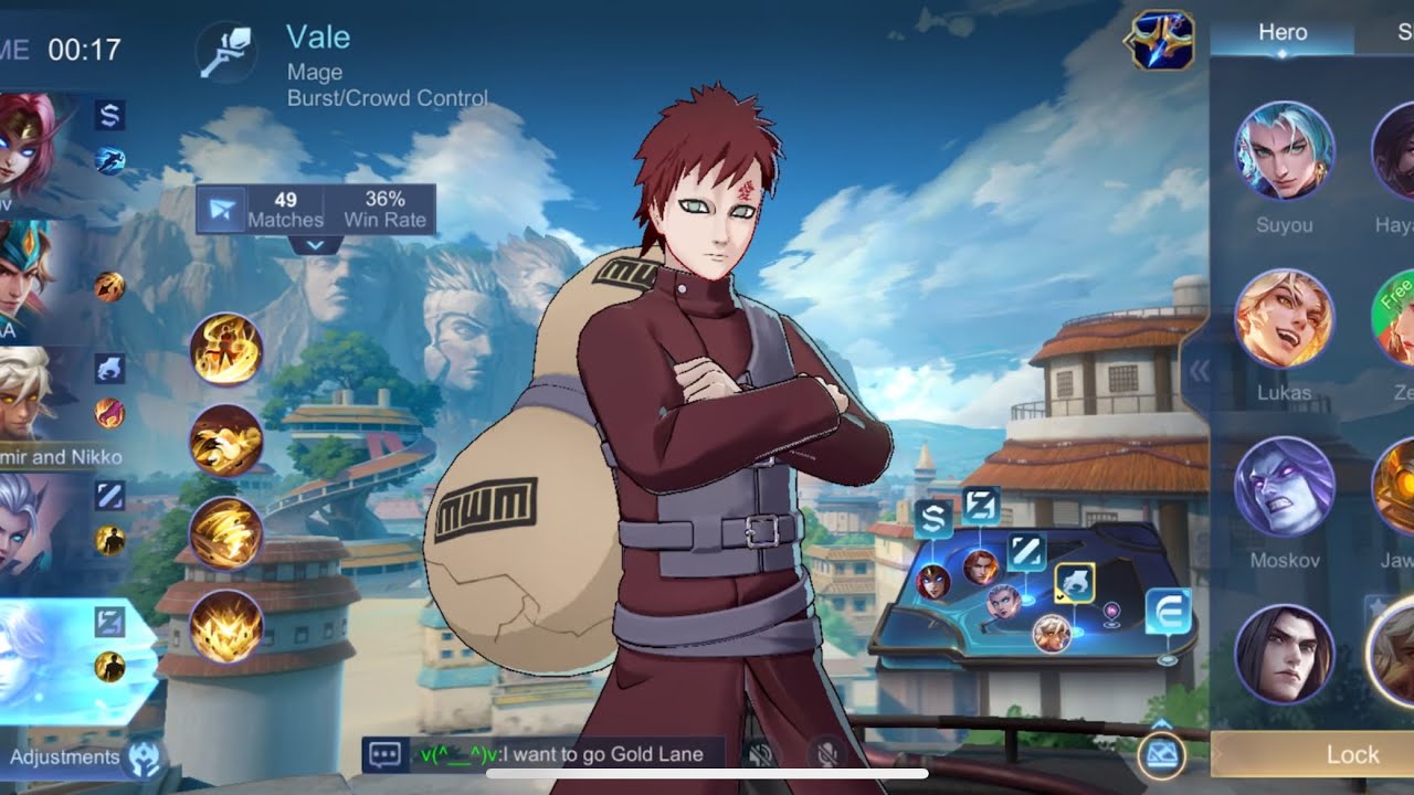 GAARA HAD A GOOD FIGHT WITH LANCELOT AND CYCLOPS | MOBILE LEGENDS ...