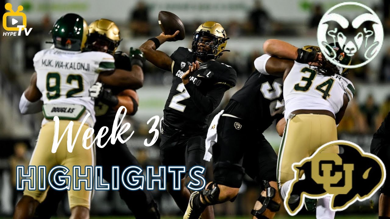 CSU Vs #18 Colorado Highlights | NCAA College Football Week 3 | 2023 ...