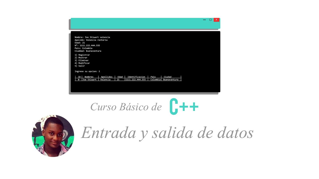 5 Tutorial c++ Manejo de entrada y salida (Cin y Cout) - YouTube