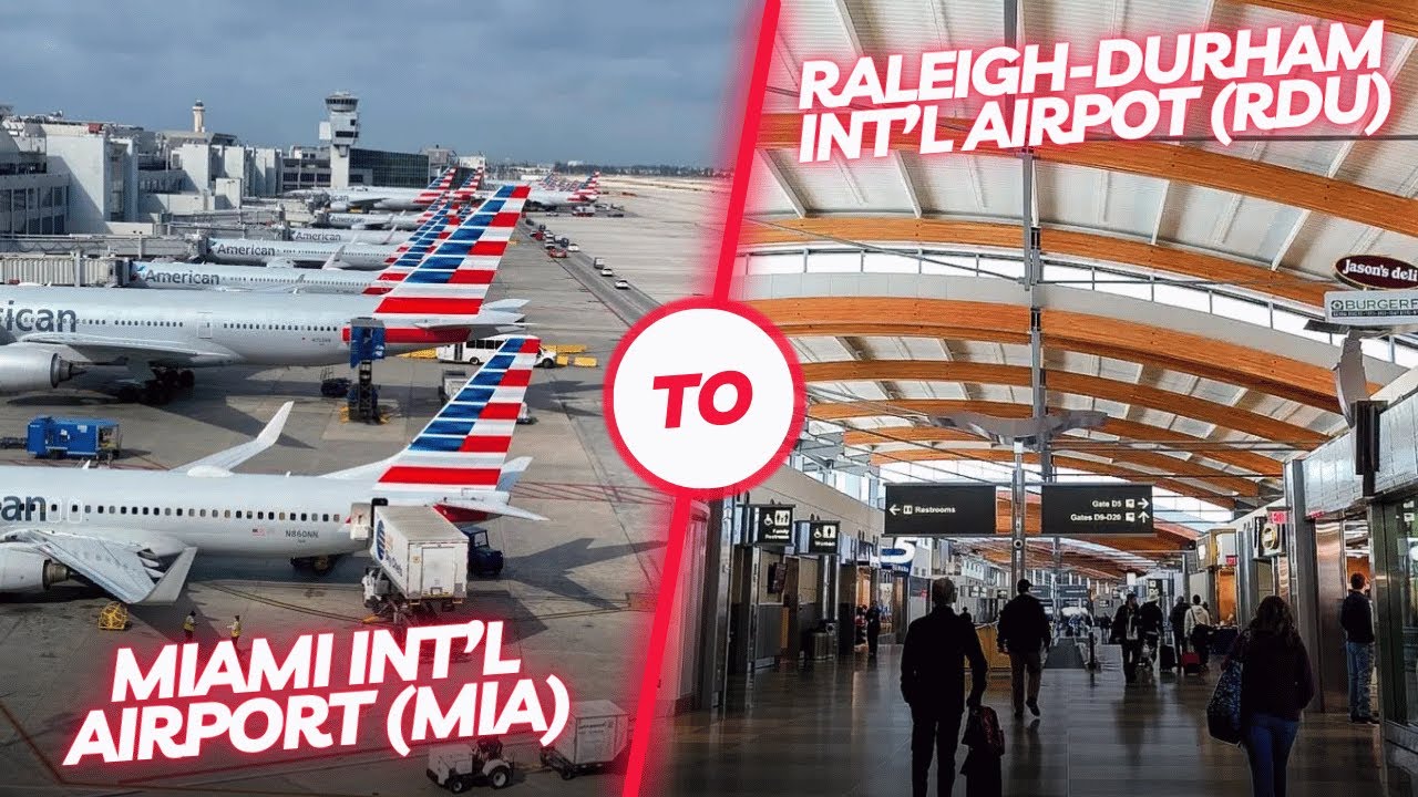 Trip Report MIAMI (MIA) to Raleigh-Durham (RDU) American Boeing B737 ...