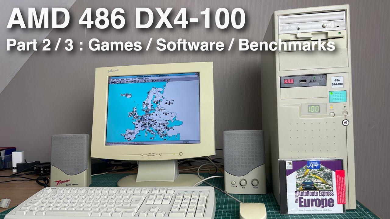 Using our 486DX4-100 like it's 1996 (part 2/3) - YouTube
