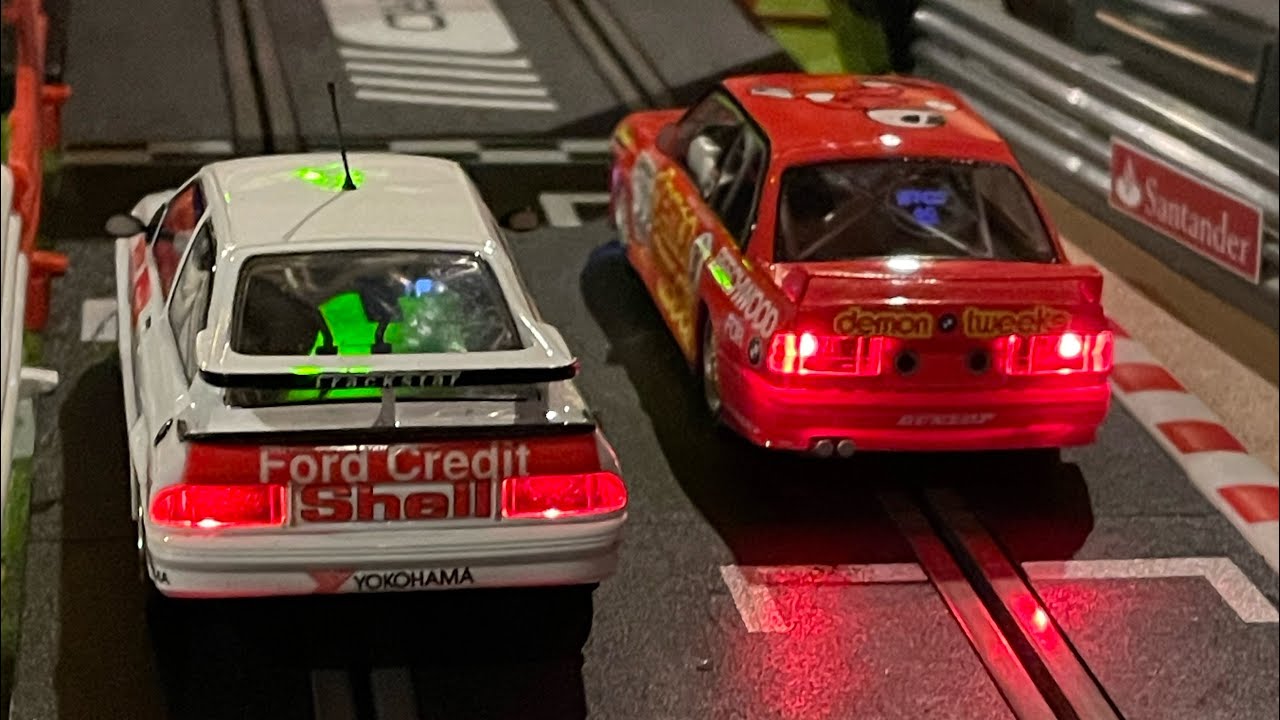 Scalextric E20 BMW M3 V Ford Sierra RS500 - BTCC - Fastest Lap ...